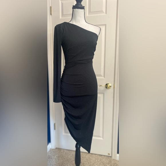 privy | Dresses | Privy Black Oneshoulder Bodycon Dress | Poshmark
